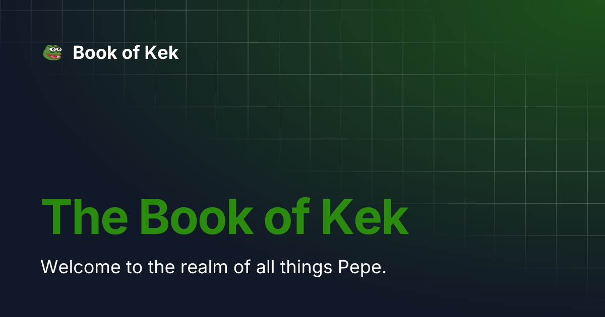 The Book of Kek | Book of Kek